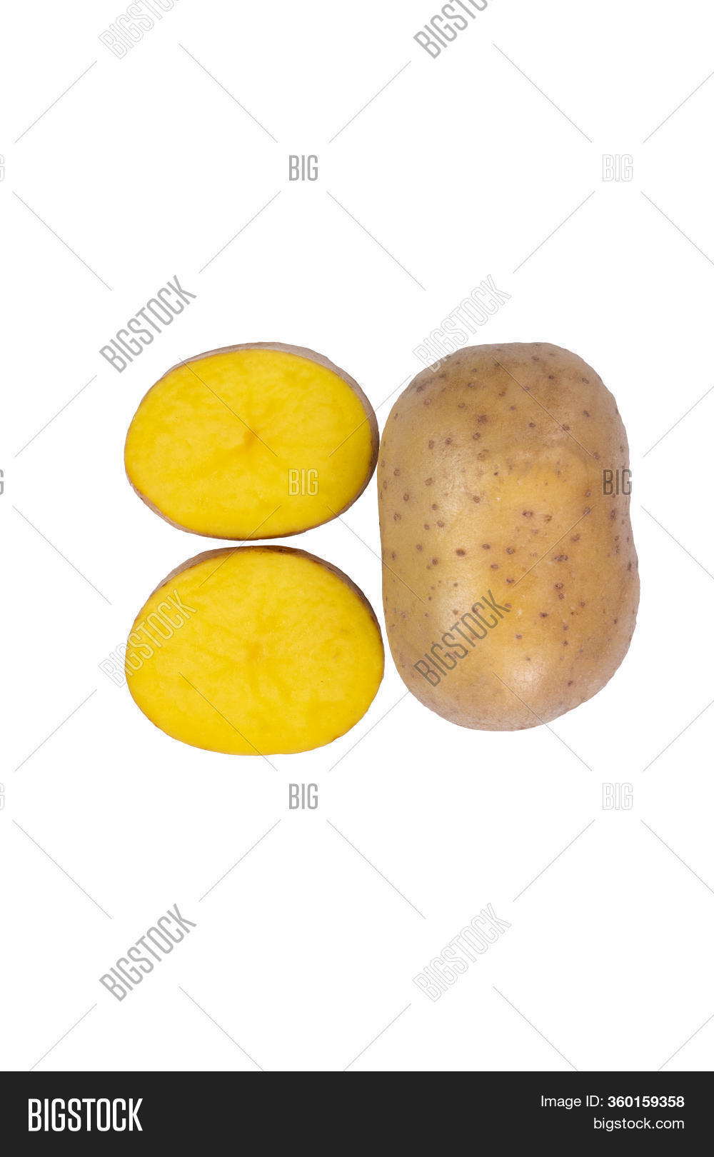 Raw Potato Tuber Two Image & Photo (Free Trial) | Bigstock