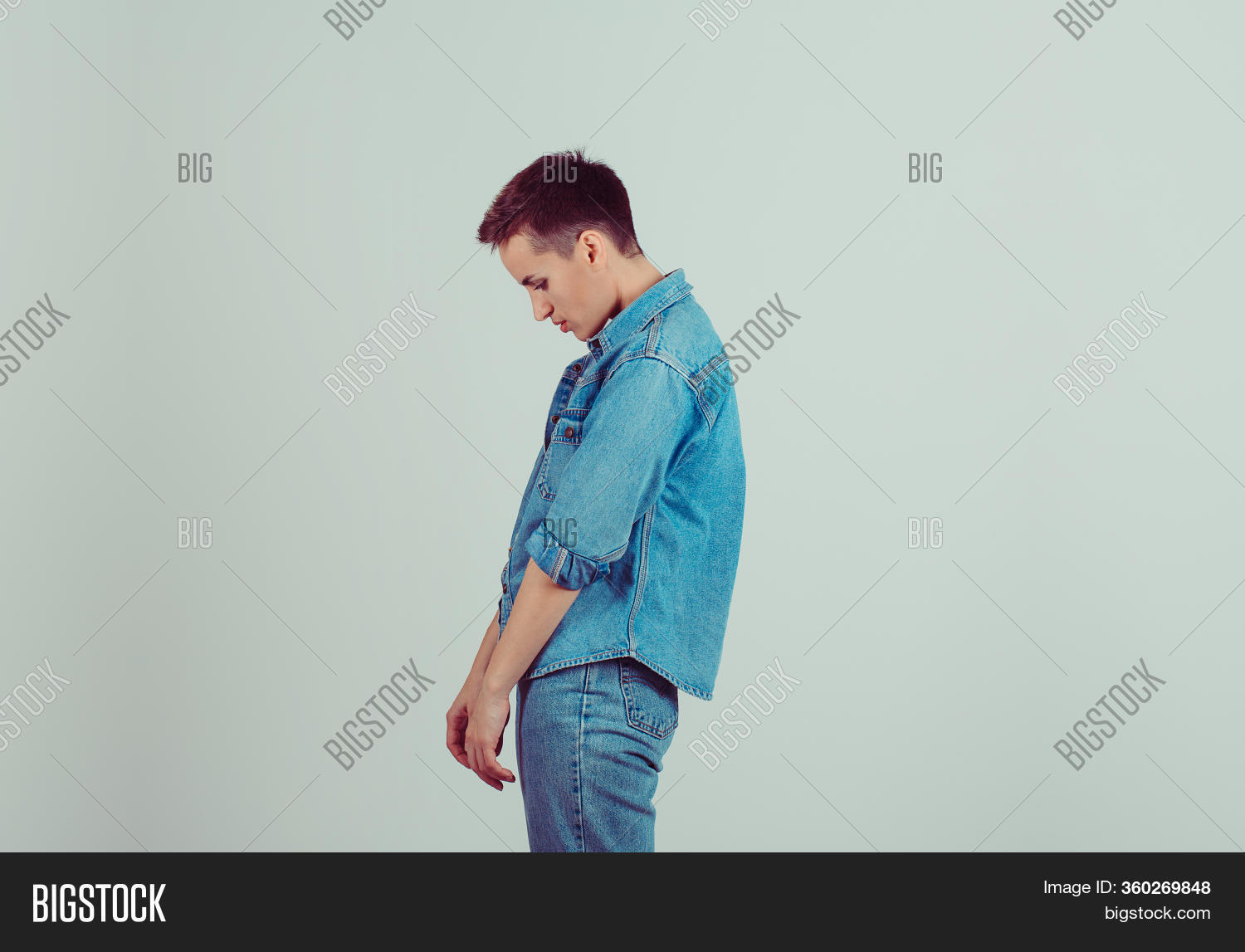 Side Profile Sad Image & Photo (Free Trial) | Bigstock