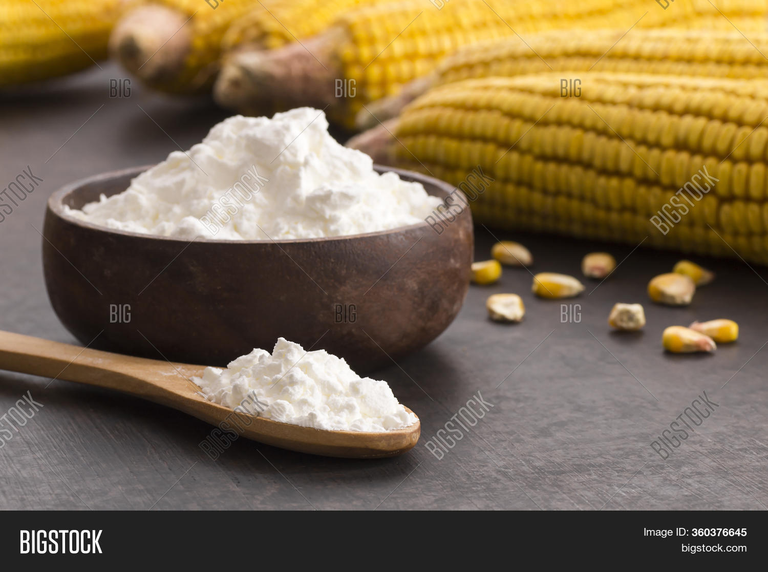 Corn Starch Wooden Image & Photo (Free Trial) | Bigstock