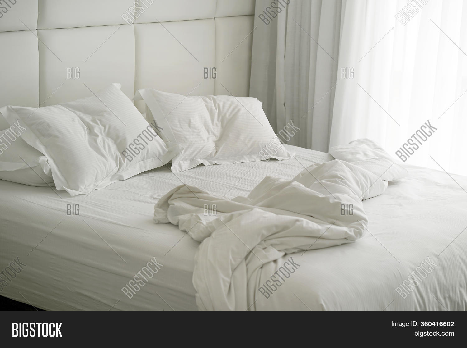 Rumpled Bed Hotel. Image & Photo (Free Trial) | Bigstock