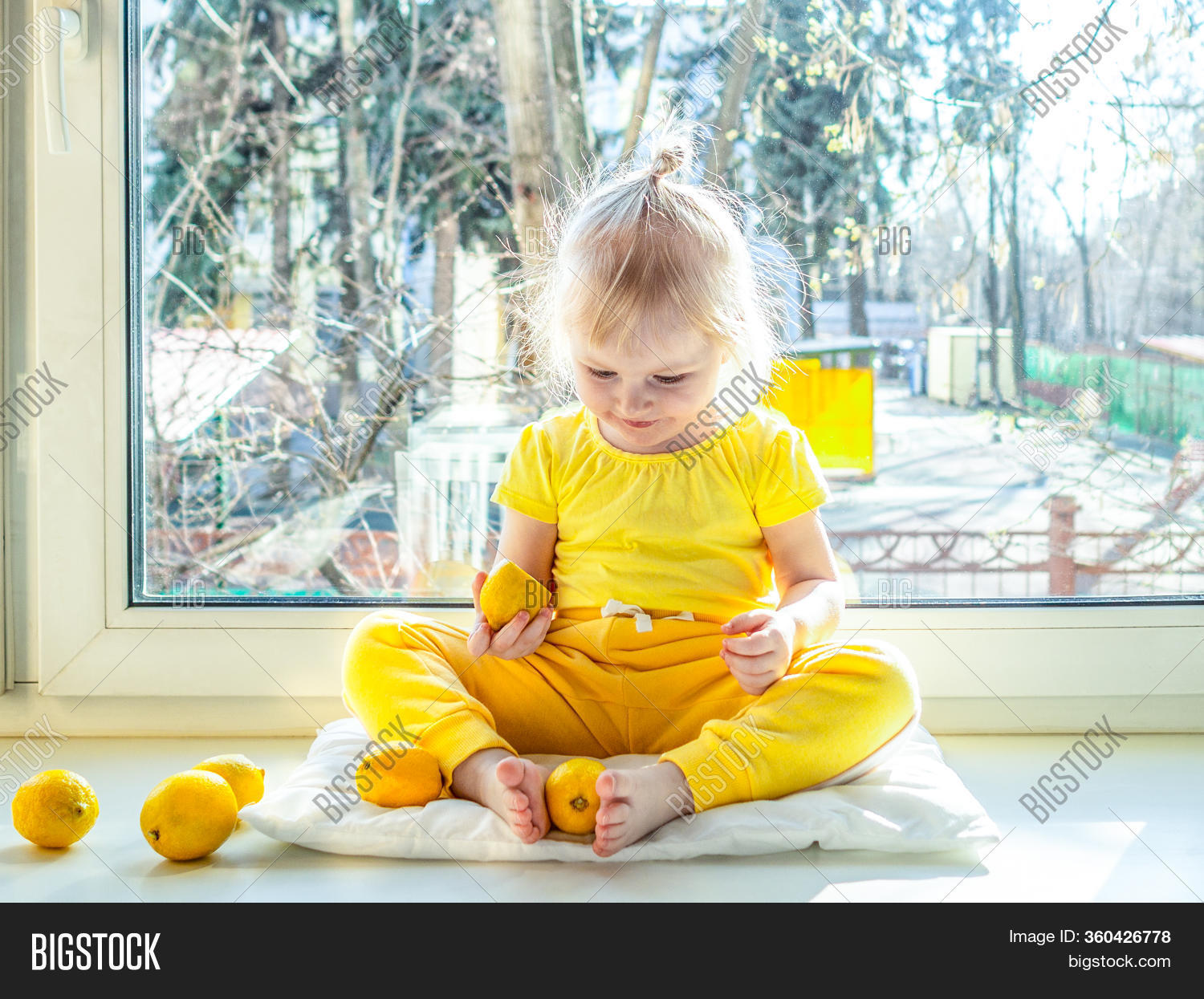 Little Girl Yellow Image & Photo (Free Trial) | Bigstock