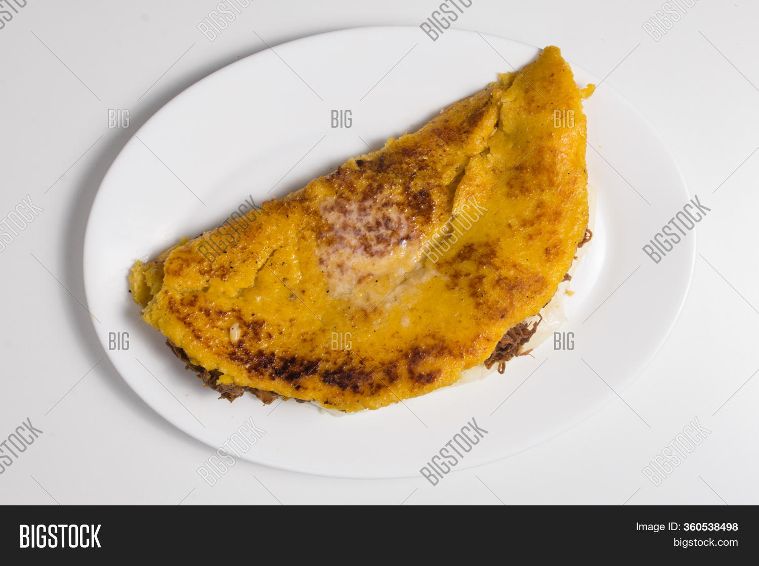 Cachapa Cheese Meat Image & Photo (Free Trial) | Bigstock