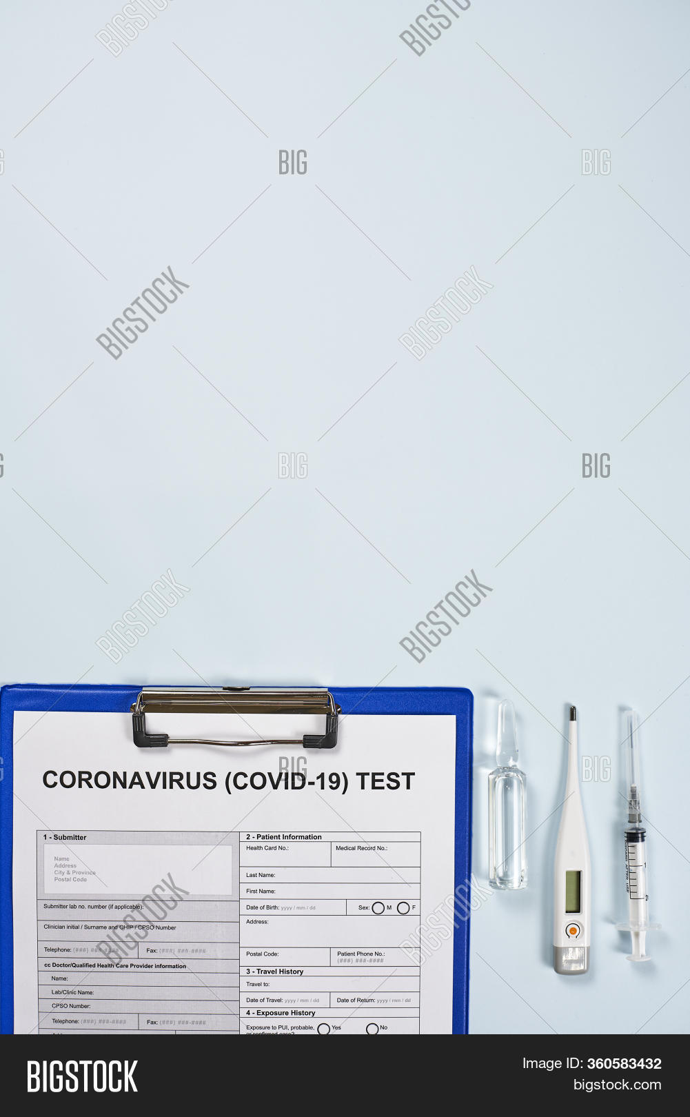 Coronavirus Test Form Image & Photo (Free Trial) | Bigstock