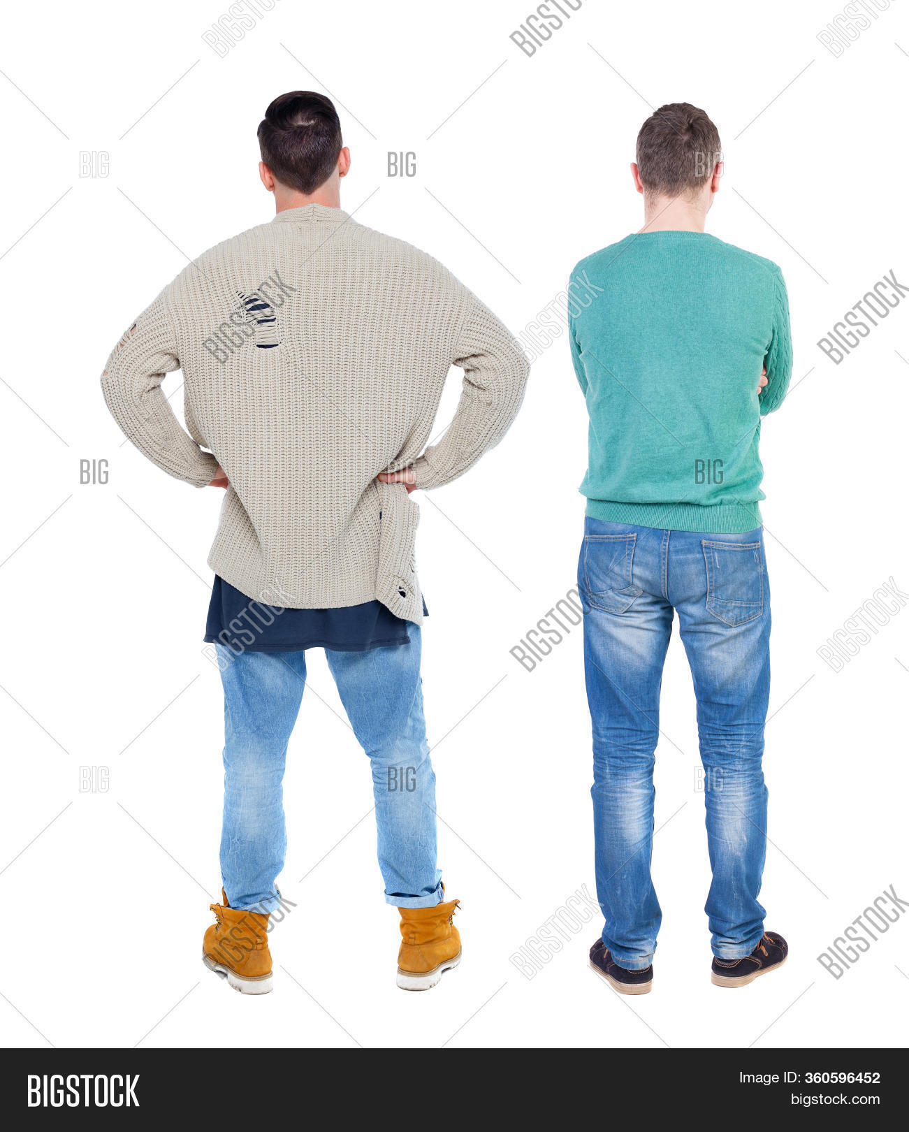 Back View Two Man Image & Photo (Free Trial) | Bigstock