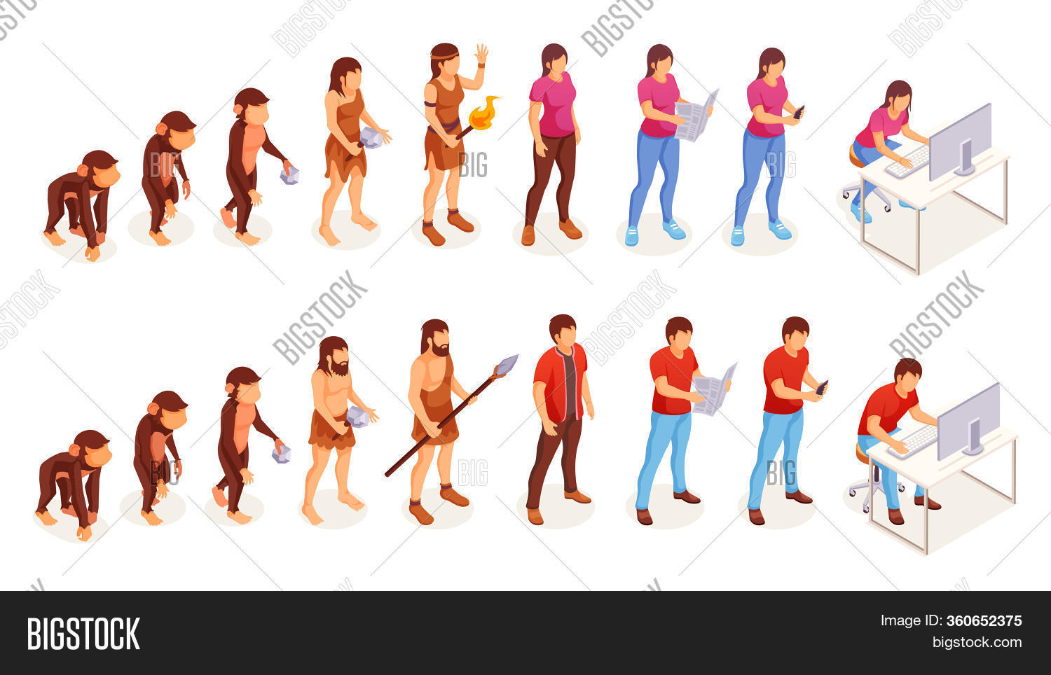 Human Evolution, Icons Image & Photo (Free Trial) | Bigstock
