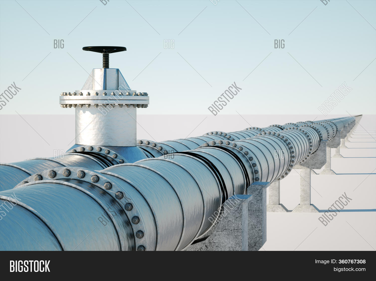 Pipeline On Light Image & Photo (Free Trial) | Bigstock