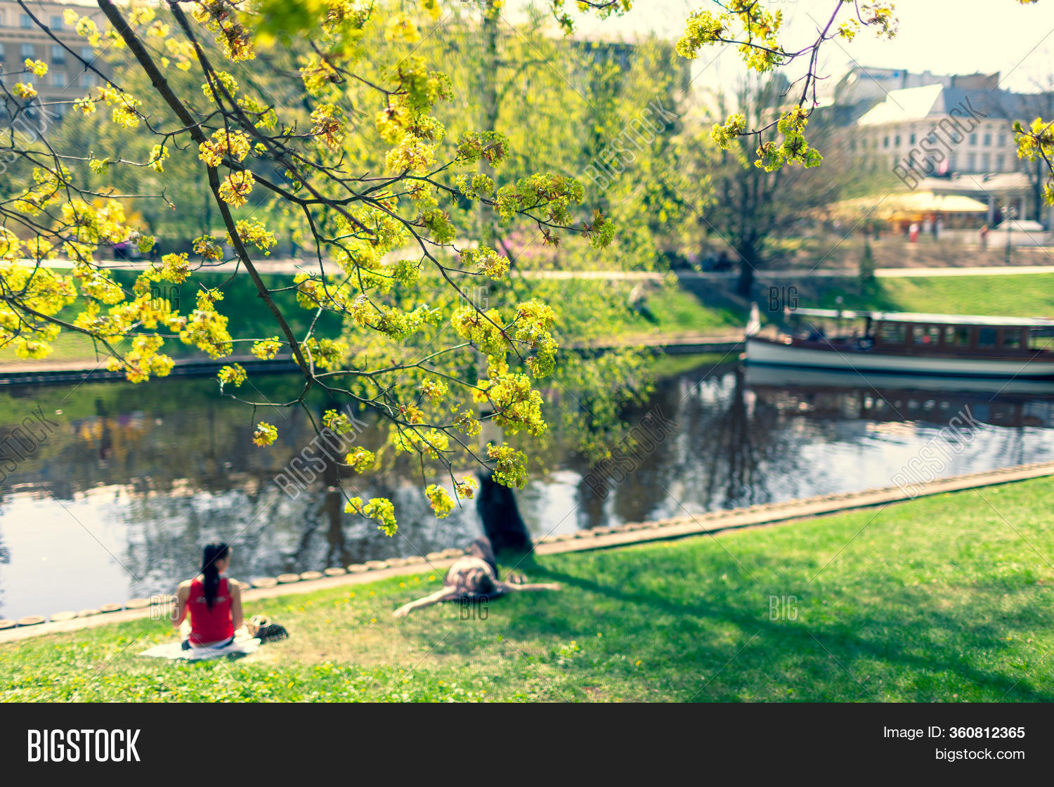People Relax Spring On Image & Photo (Free Trial) | Bigstock