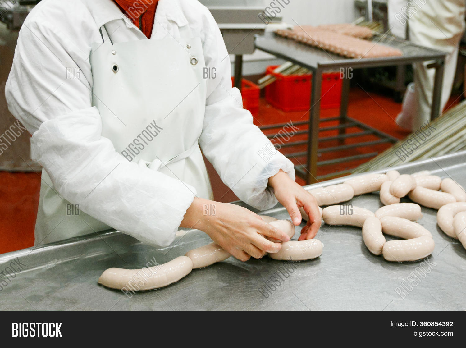 Worker Meat Processing Image & Photo (Free Trial) | Bigstock