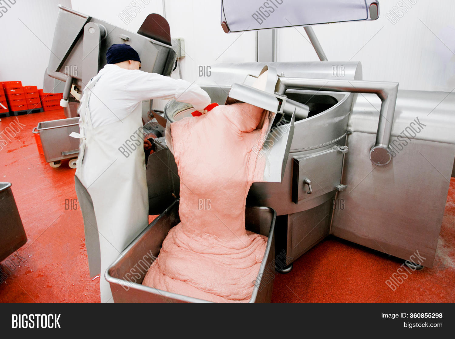 Worker Meat Factory Image & Photo (Free Trial) | Bigstock