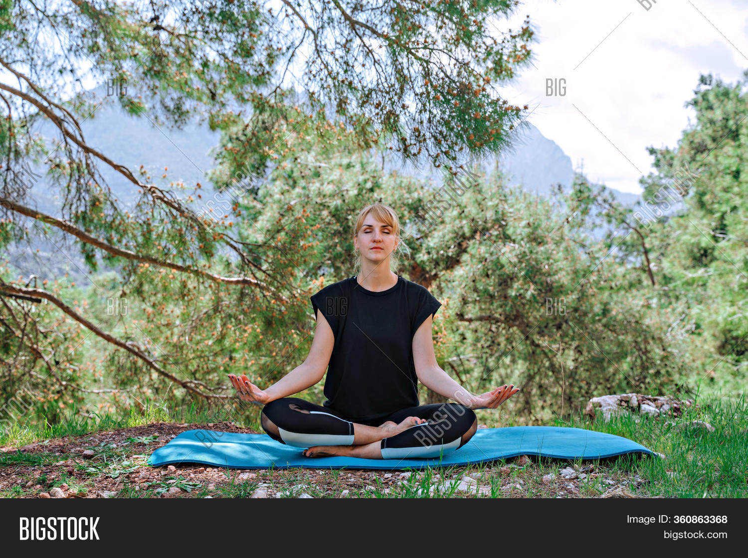 Woman Doing Yoga Poses Image & Photo (Free Trial) | Bigstock