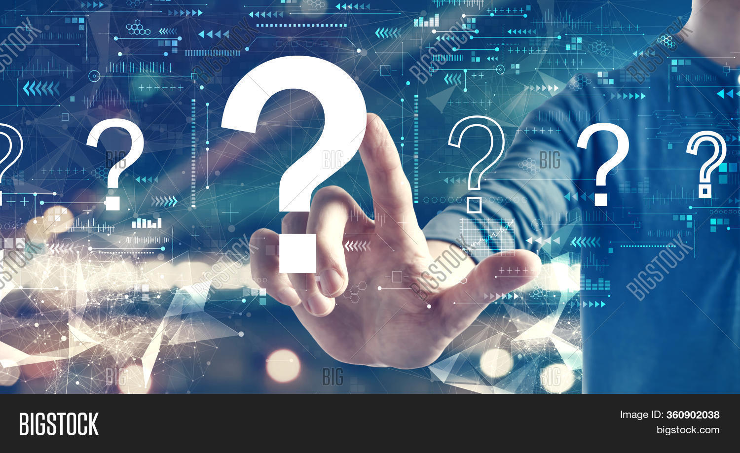 Question Marks Man On Image & Photo (Free Trial) | Bigstock