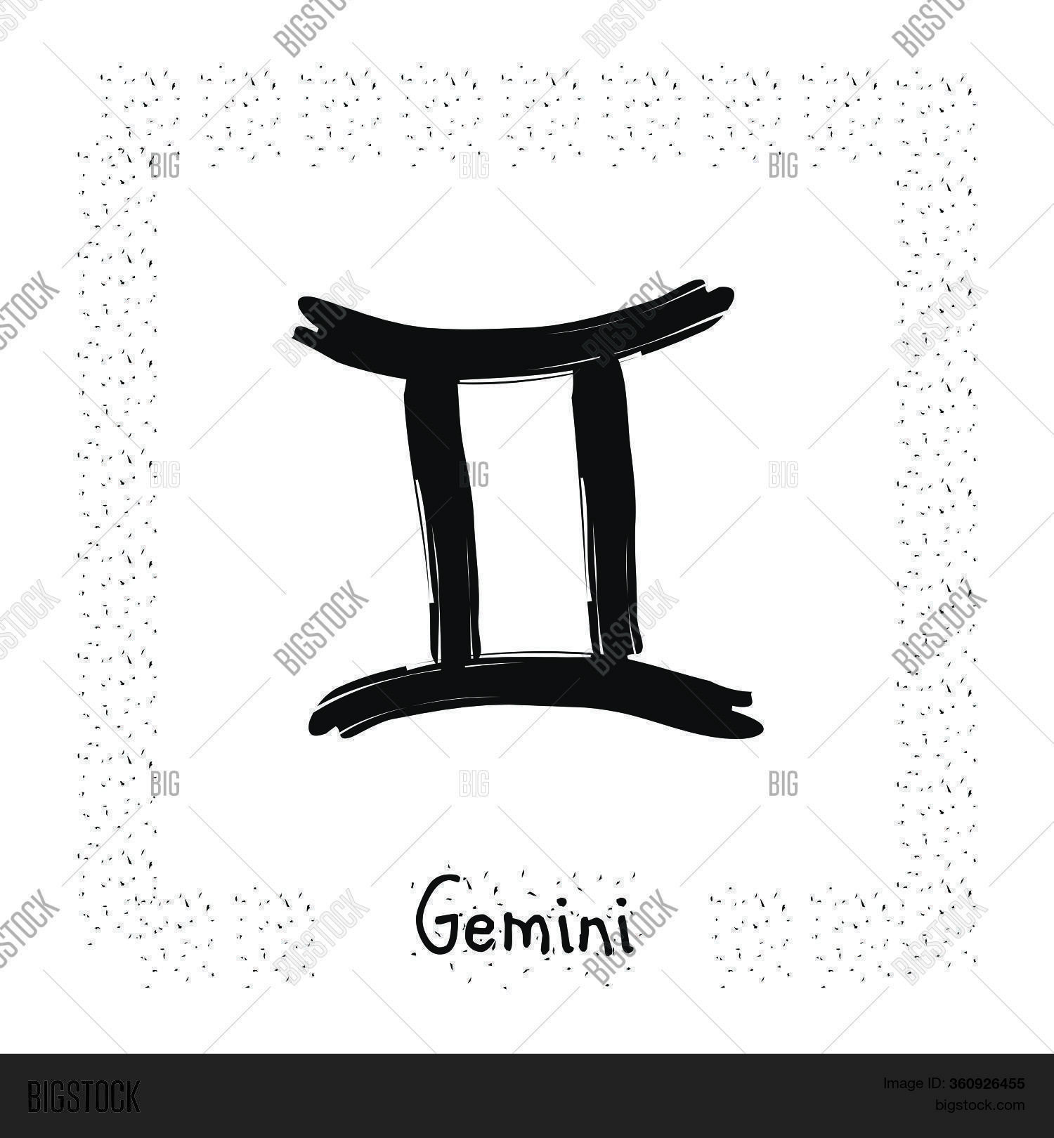Gemini Vector Zodiac Vector & Photo (Free Trial) | Bigstock