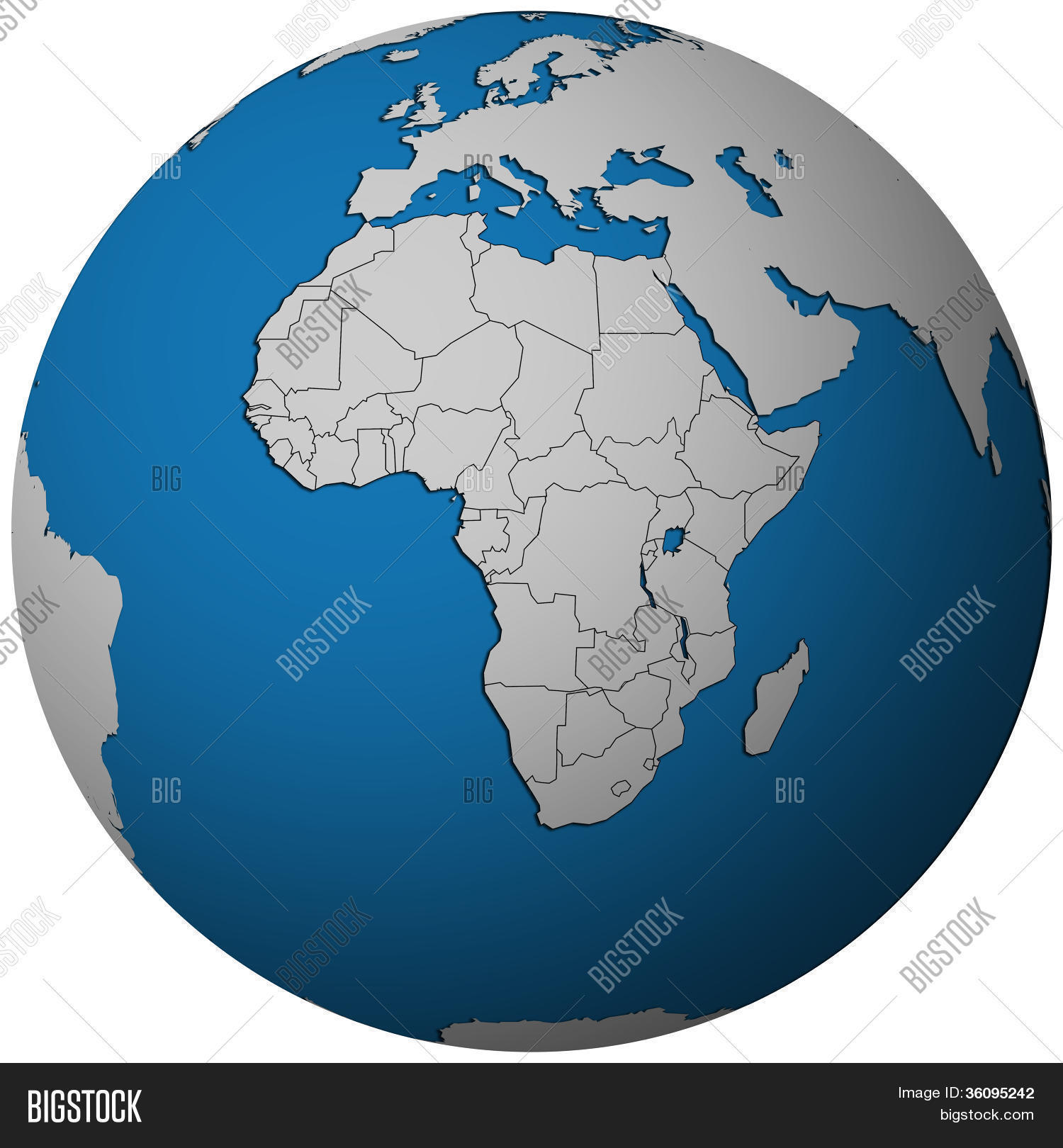 Political Map Africa Image & Photo (Free Trial) | Bigstock