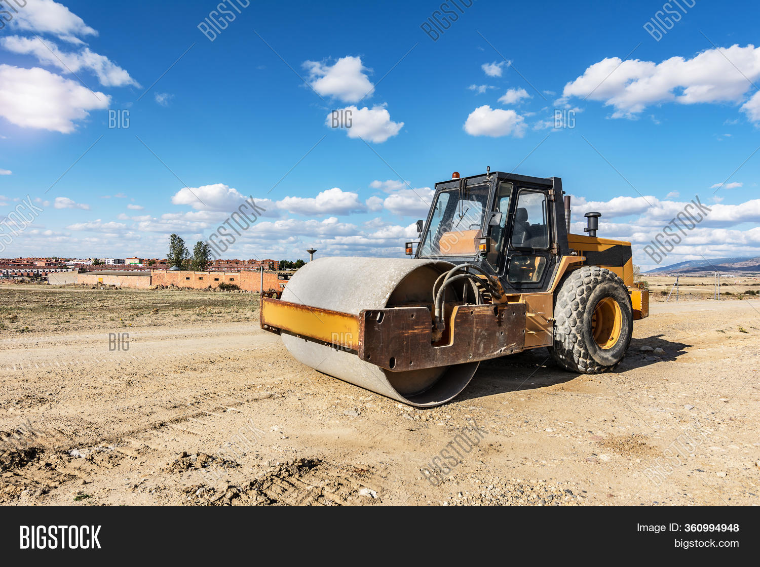 Steamroller Road Image & Photo (Free Trial) | Bigstock