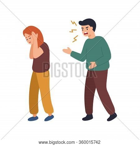 Angry Man Woman Vector & Photo (Free Trial) | Bigstock