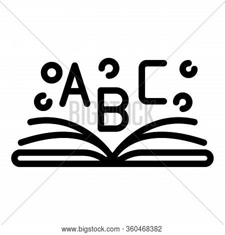 Open Book Abc Icon. Vector & Photo (Free Trial) | Bigstock