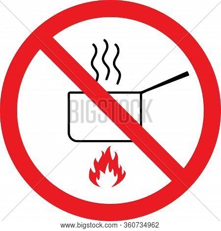 No Cooking Sign. Vector & Photo (Free Trial) | Bigstock