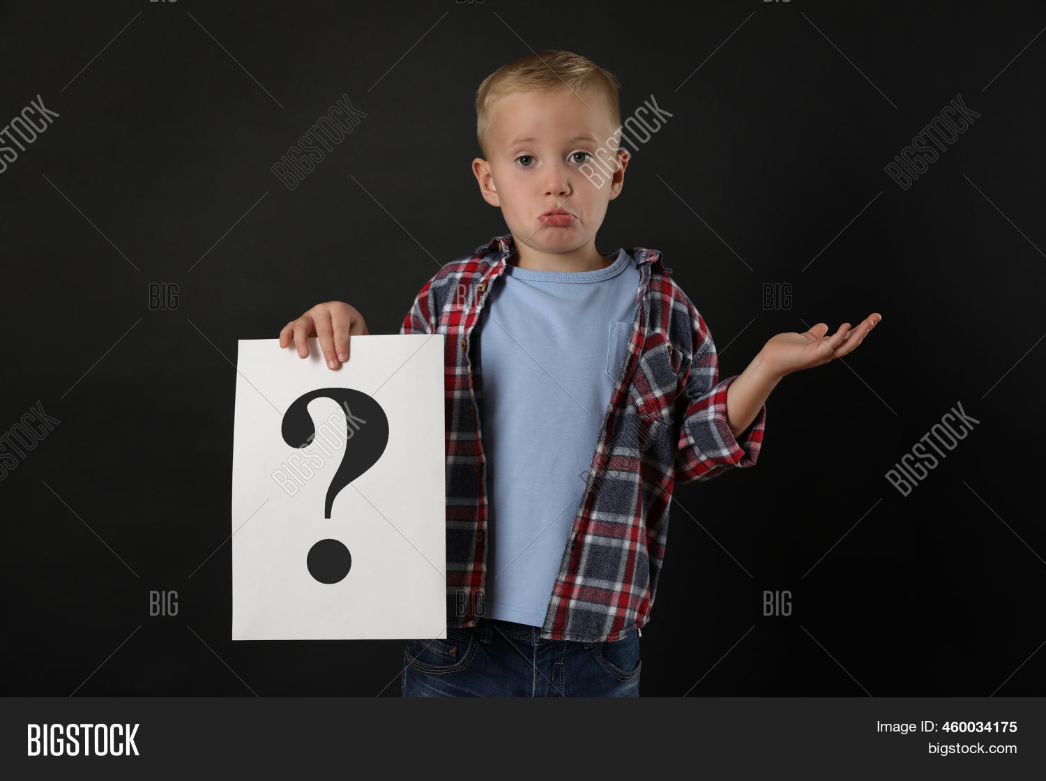 Confused Boy Holding Image & Photo (Free Trial) | Bigstock
