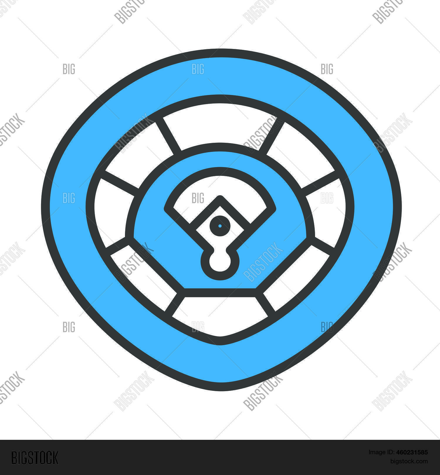 Baseball Stadium Icon Vector & Photo (Free Trial) | Bigstock
