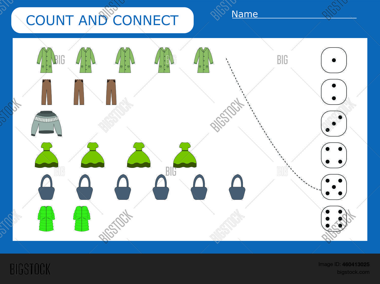 Count Connect Clothes Vector & Photo (Free Trial) | Bigstock