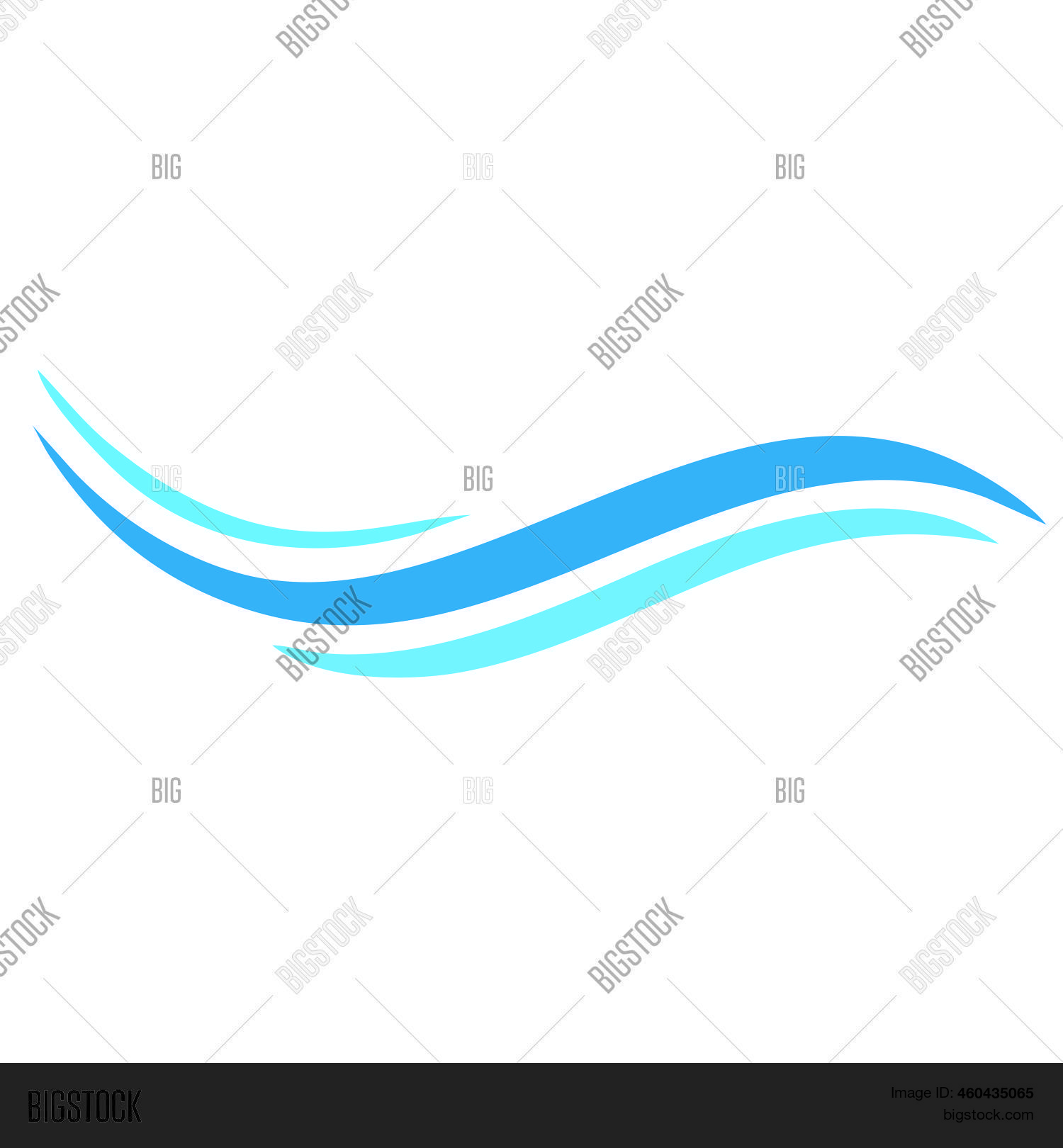Water Wave Line Art. Vector & Photo (Free Trial) | Bigstock
