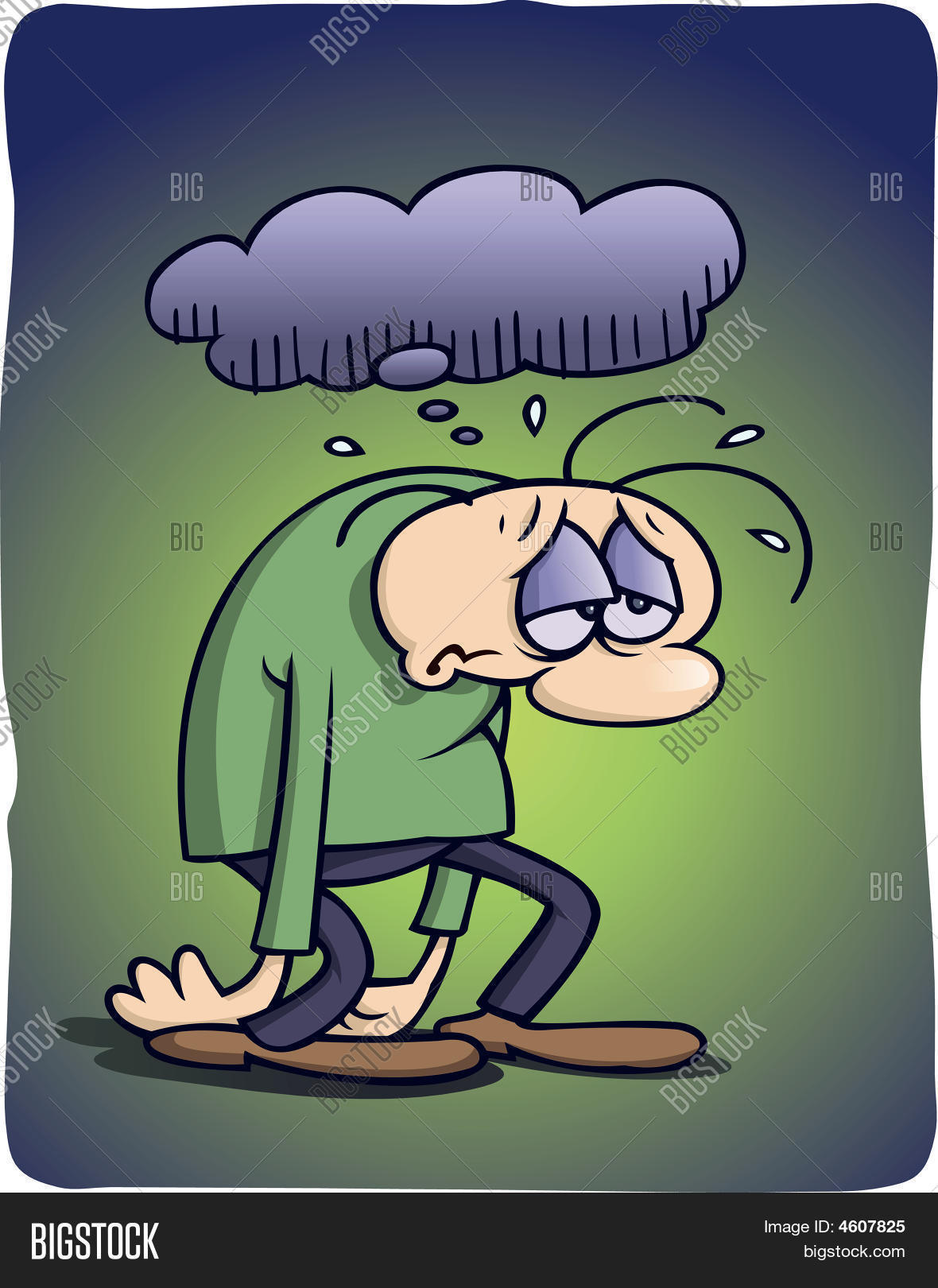 Depressed Vector & Photo (Free Trial) | Bigstock