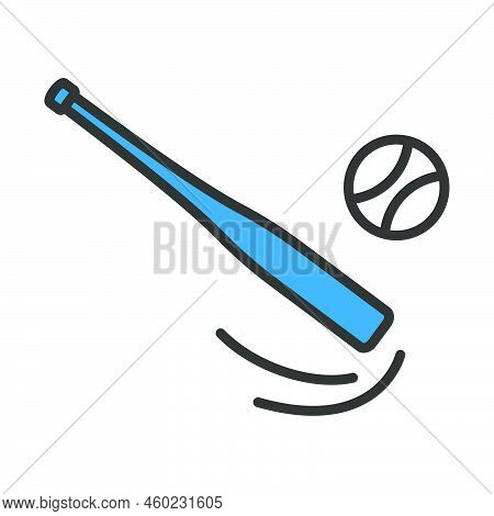 Baseball Hits Ball Vector & Photo (Free Trial) | Bigstock