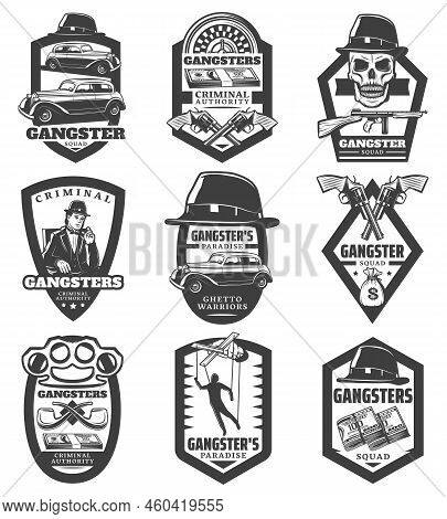 Vintage Mafia Emblems Vector & Photo (Free Trial) | Bigstock