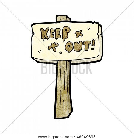 Cartoon Keep Out Sign Image & Photo (Free Trial) | Bigstock