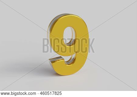 Letter Number Nine 3D Image & Photo (Free Trial) | Bigstock