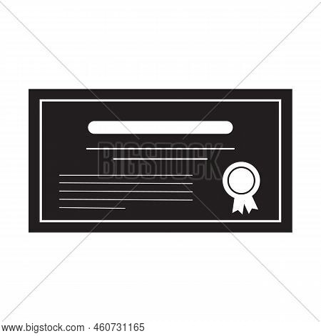 Certificate Icon. Vector & Photo (Free Trial) | Bigstock