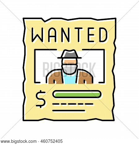 Wanted Poster Color Vector & Photo (Free Trial) | Bigstock