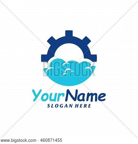 Cloud Gear Logo Vector & Photo (Free Trial) | Bigstock