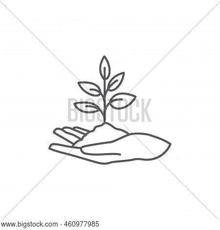 Hand Plant Icon Vector & Photo (Free Trial) | Bigstock