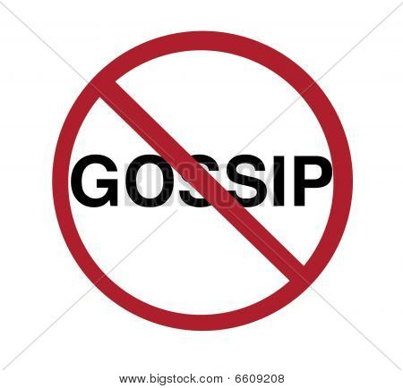 Sign - No Gossip Image & Photo (Free Trial) | Bigstock