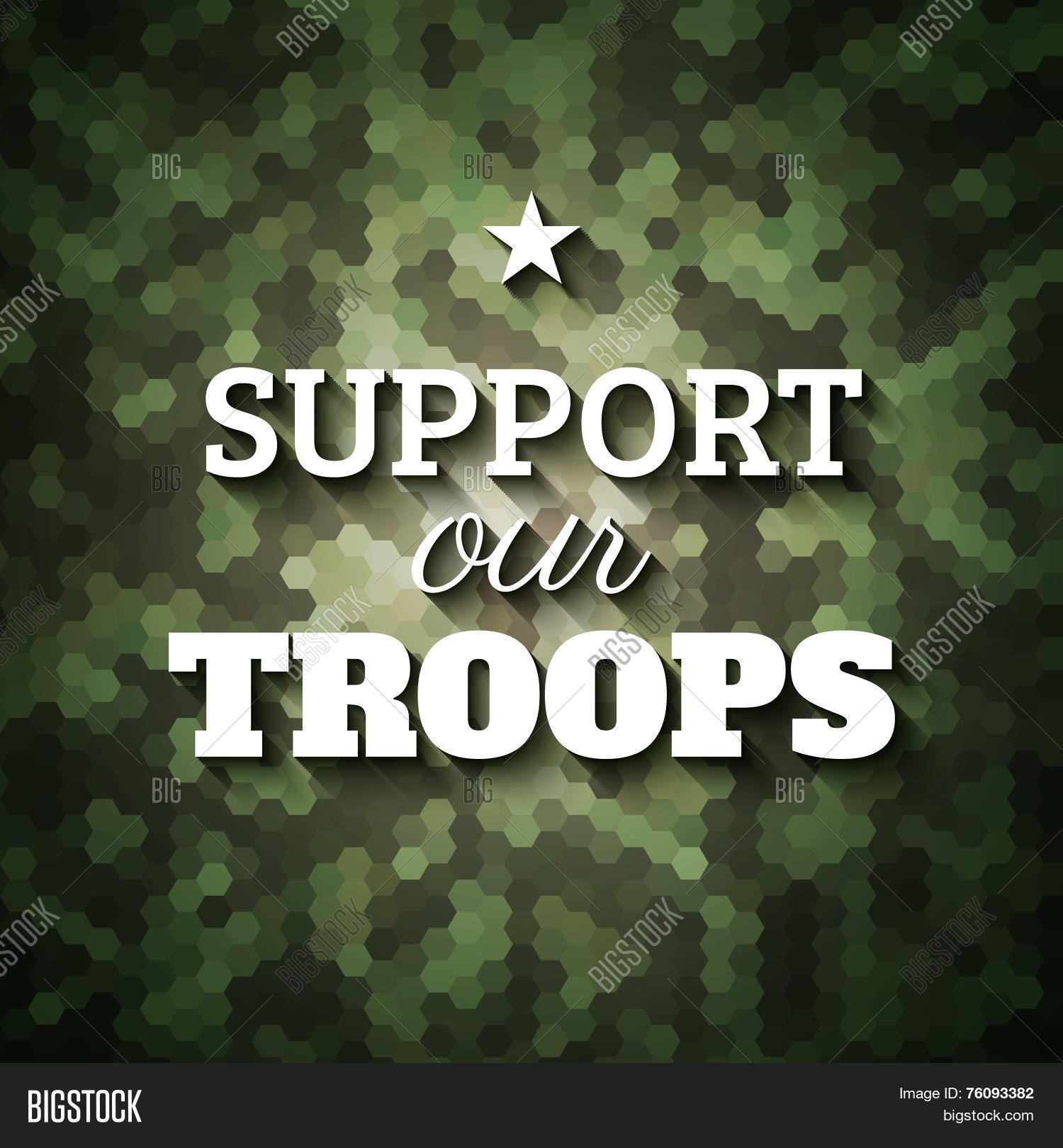 Support Our Troops. Vector & Photo (Free Trial) | Bigstock
