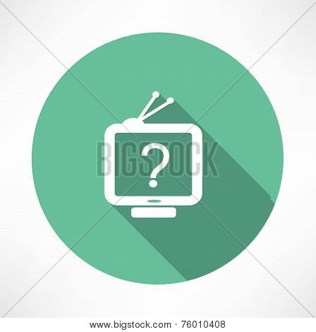 Question Mark Tv Icon Vector & Photo (Free Trial) | Bigstock