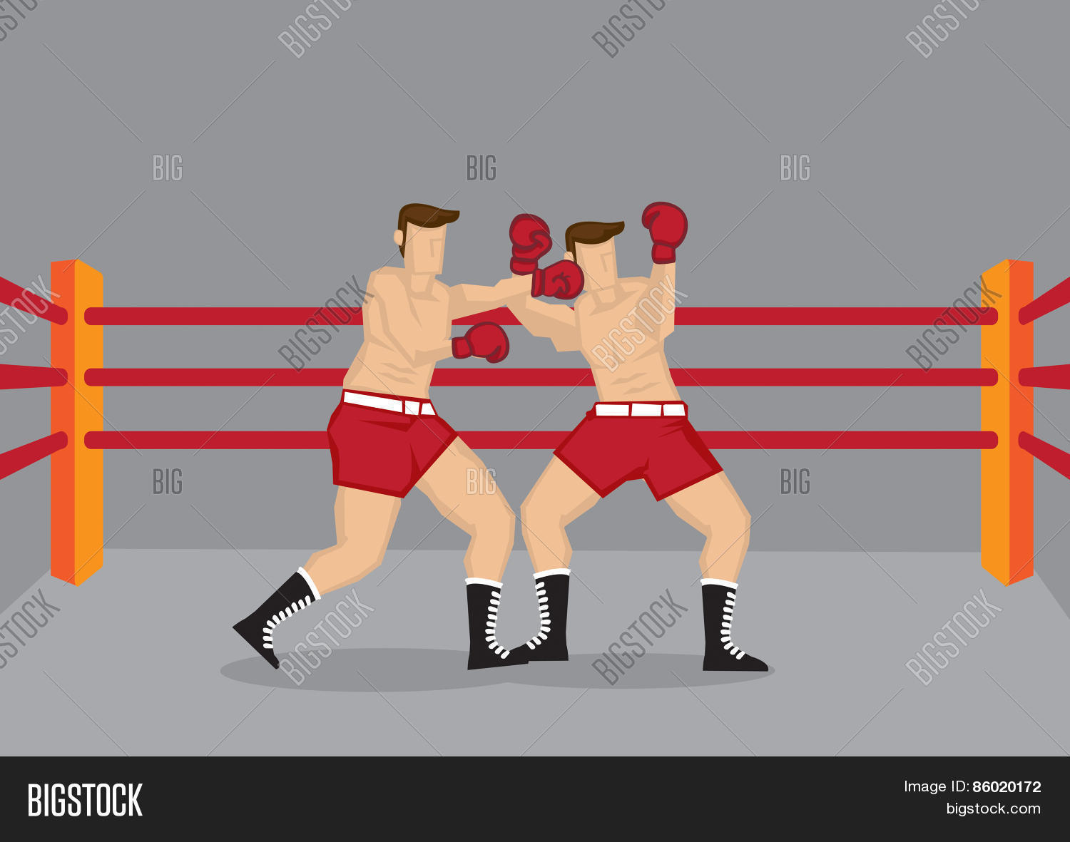 Boxers Punching Vector & Photo (Free Trial) | Bigstock