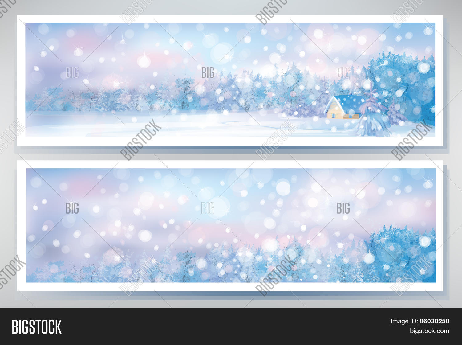 Vector Winter Banners Vector & Photo (Free Trial) | Bigstock