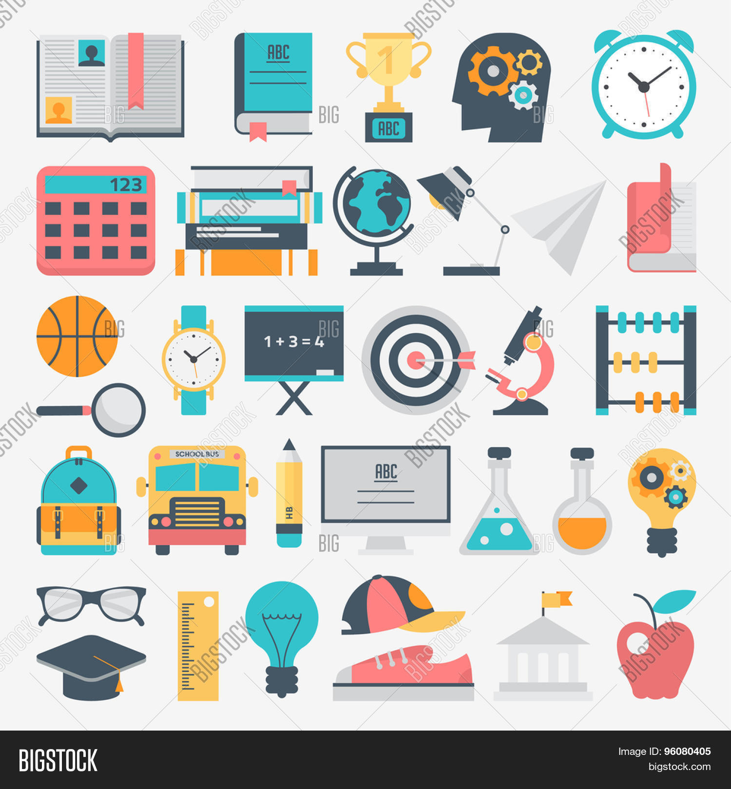 School Flat Illustration
