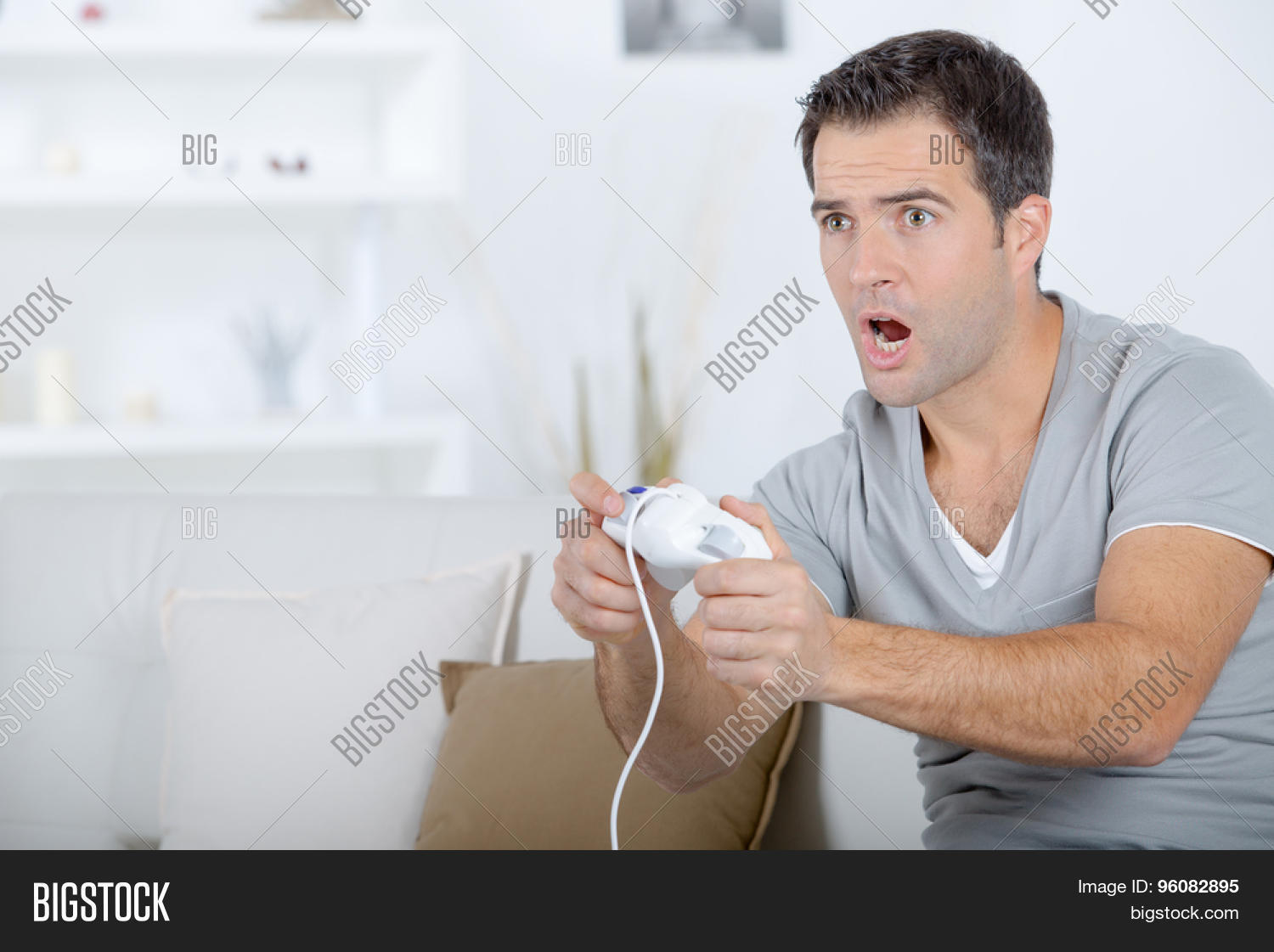 Man Playing Computer Image & Photo (Free Trial) | Bigstock