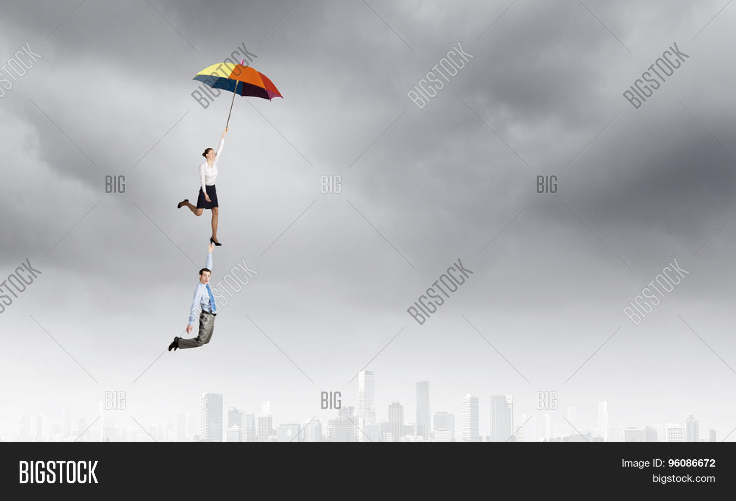 Business People Flying Image & Photo (Free Trial) | Bigstock