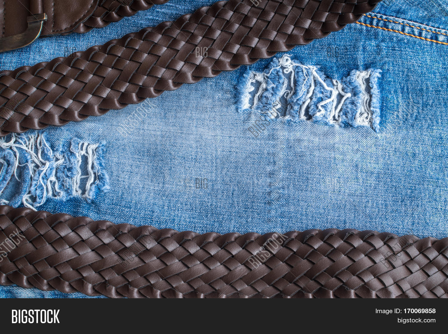 Blue Jeans Stitches Image & Photo (Free Trial) | Bigstock