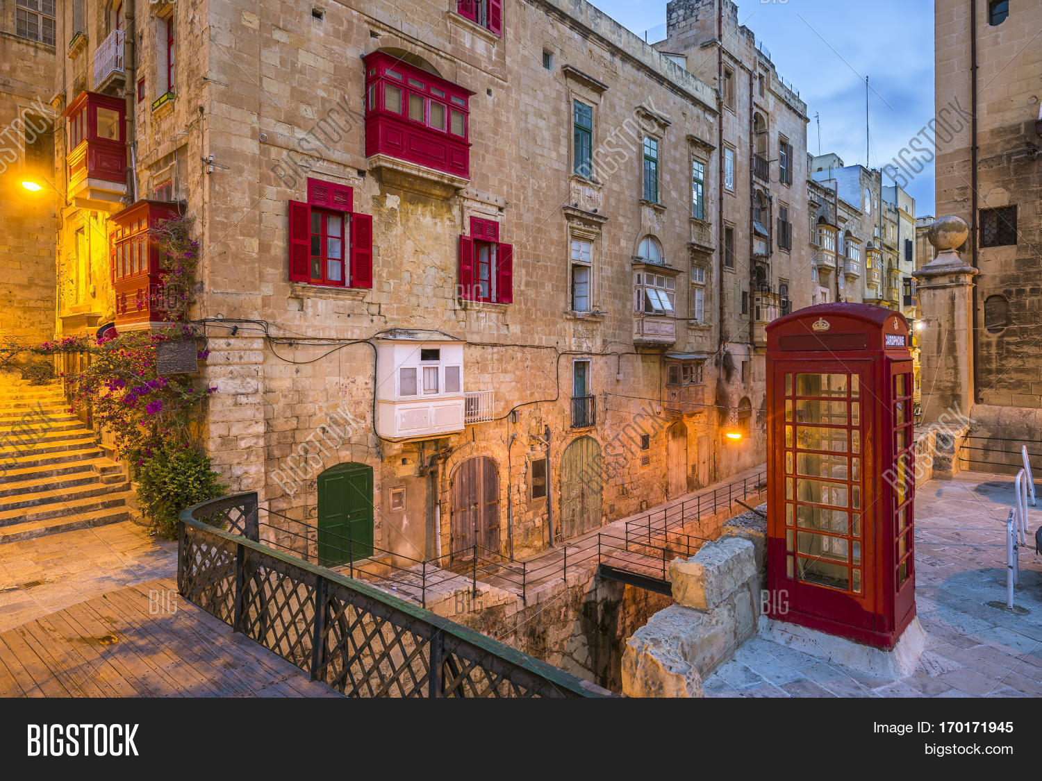 Valletta Malta - Red Image & Photo (Free Trial) | Bigstock
