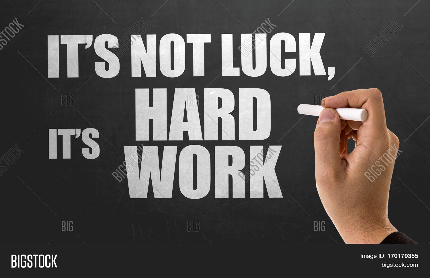 Not Luck, Hard Work Image & Photo (Free Trial) | Bigstock