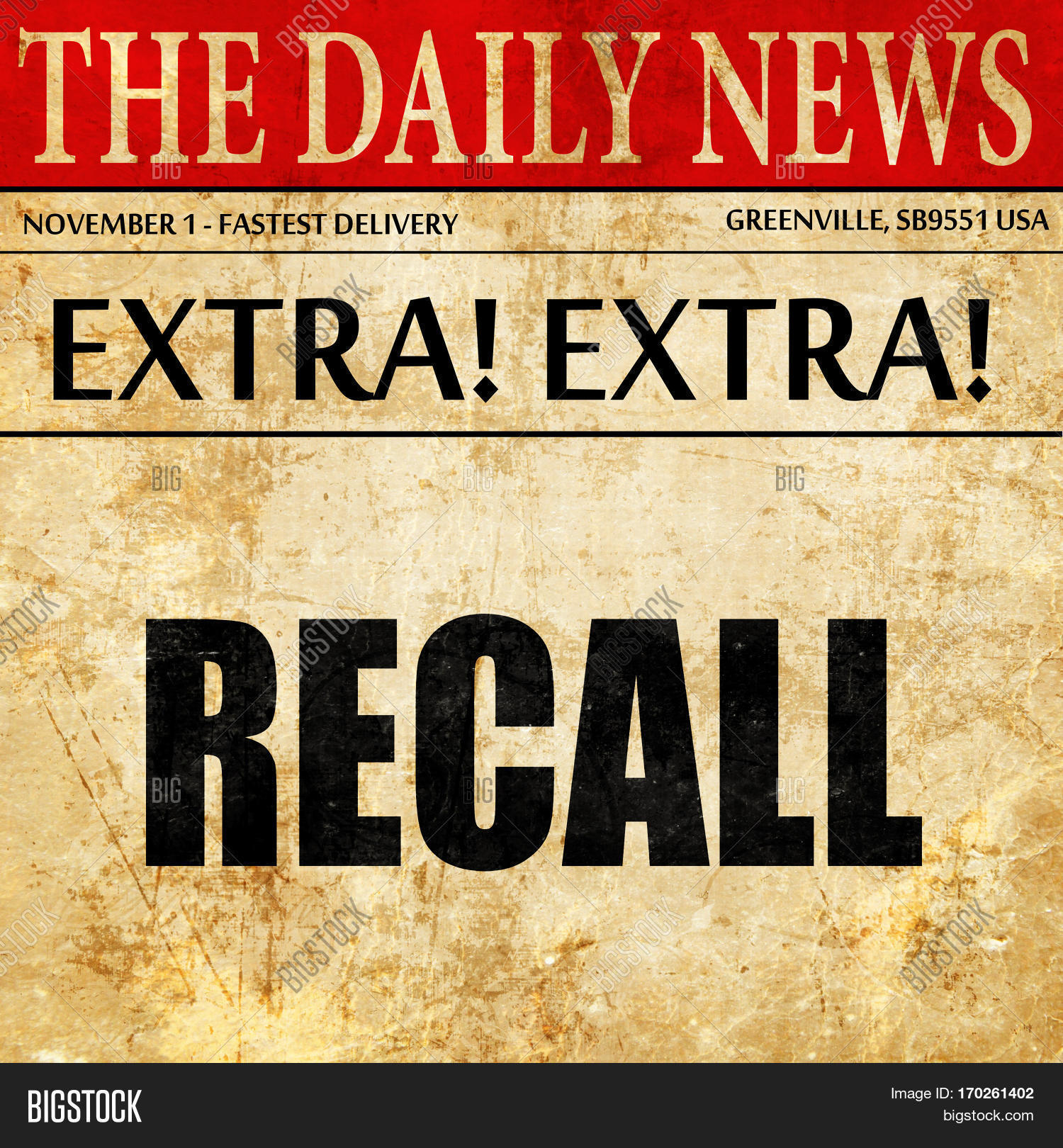 Recall, Newspaper Image & Photo (Free Trial) | Bigstock