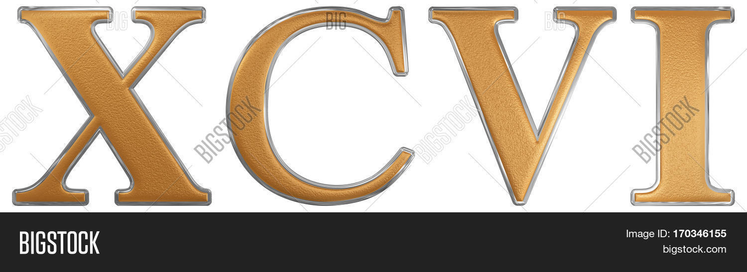 Roman Numeral Xcvi, Image & Photo (Free Trial) | Bigstock