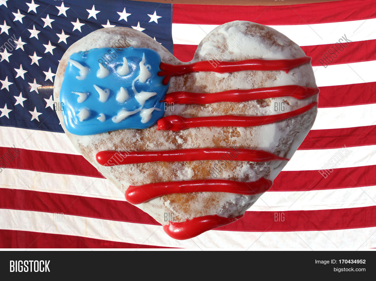 American Flag Donut. Image & Photo (Free Trial) | Bigstock
