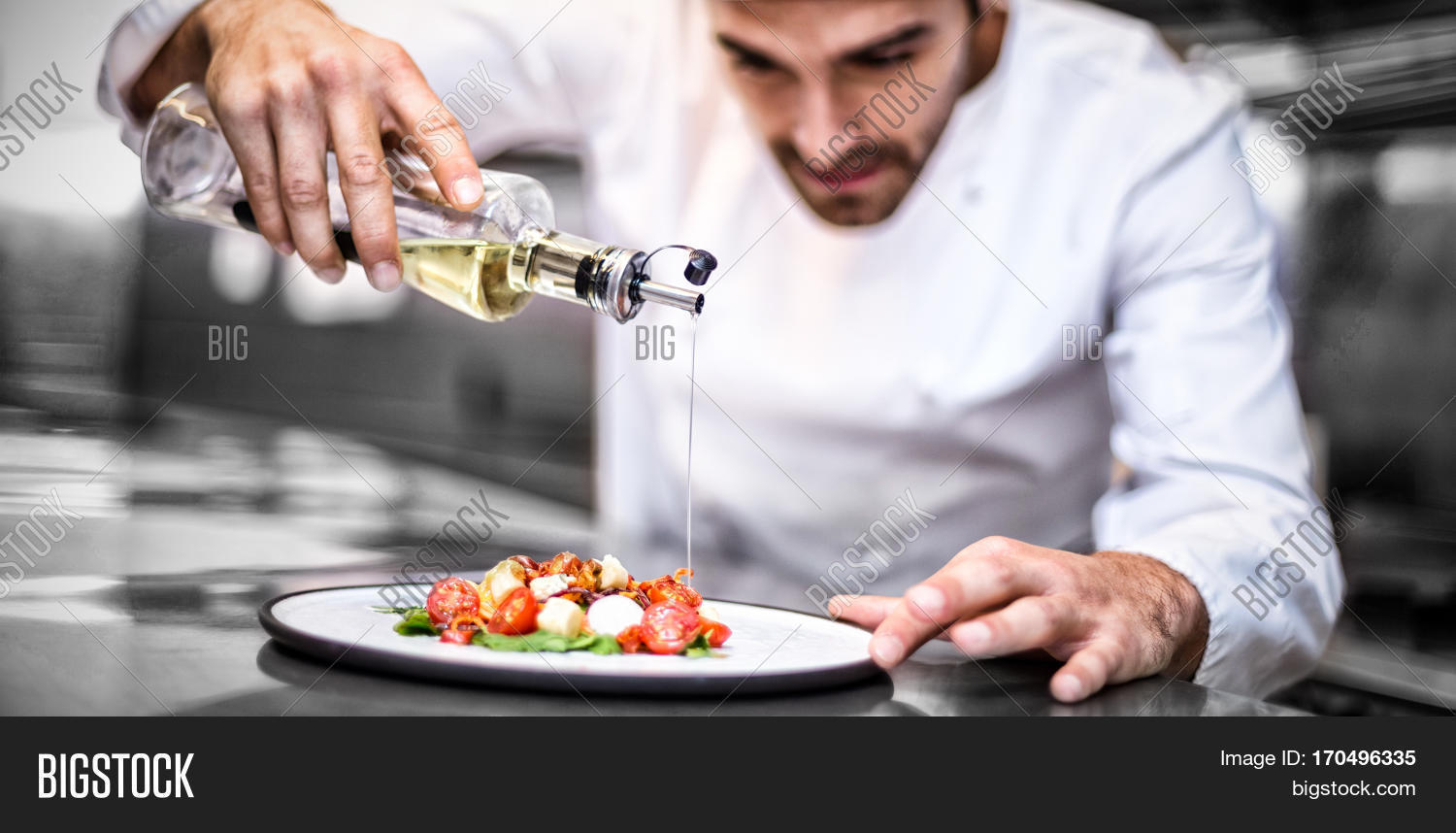 Handsome Chef Pouring Image & Photo (Free Trial) | Bigstock