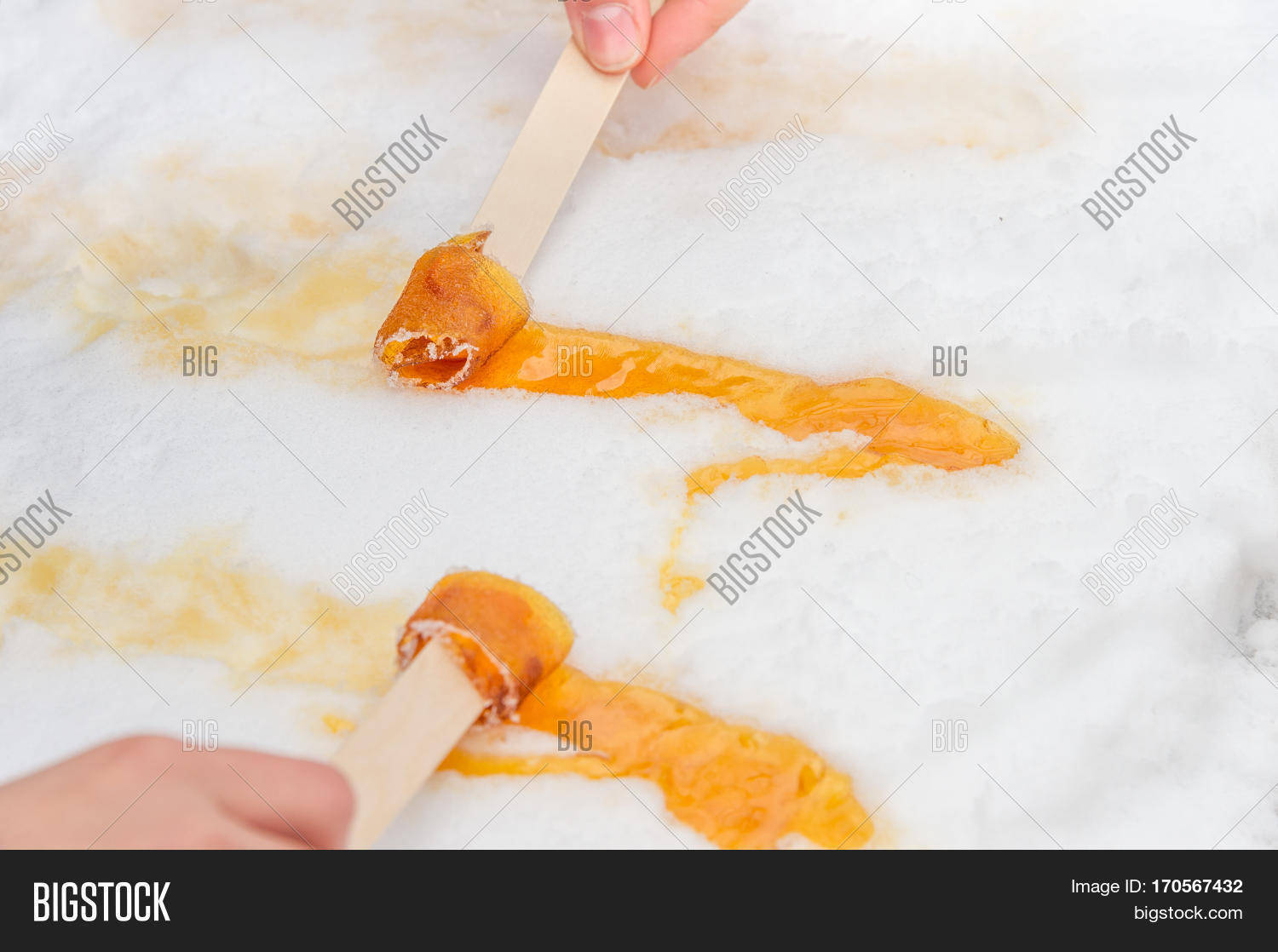 Maple Taffy On Snow Image & Photo (Free Trial) | Bigstock